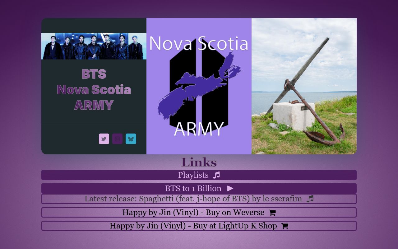 BTS Nova Scotia ARMY